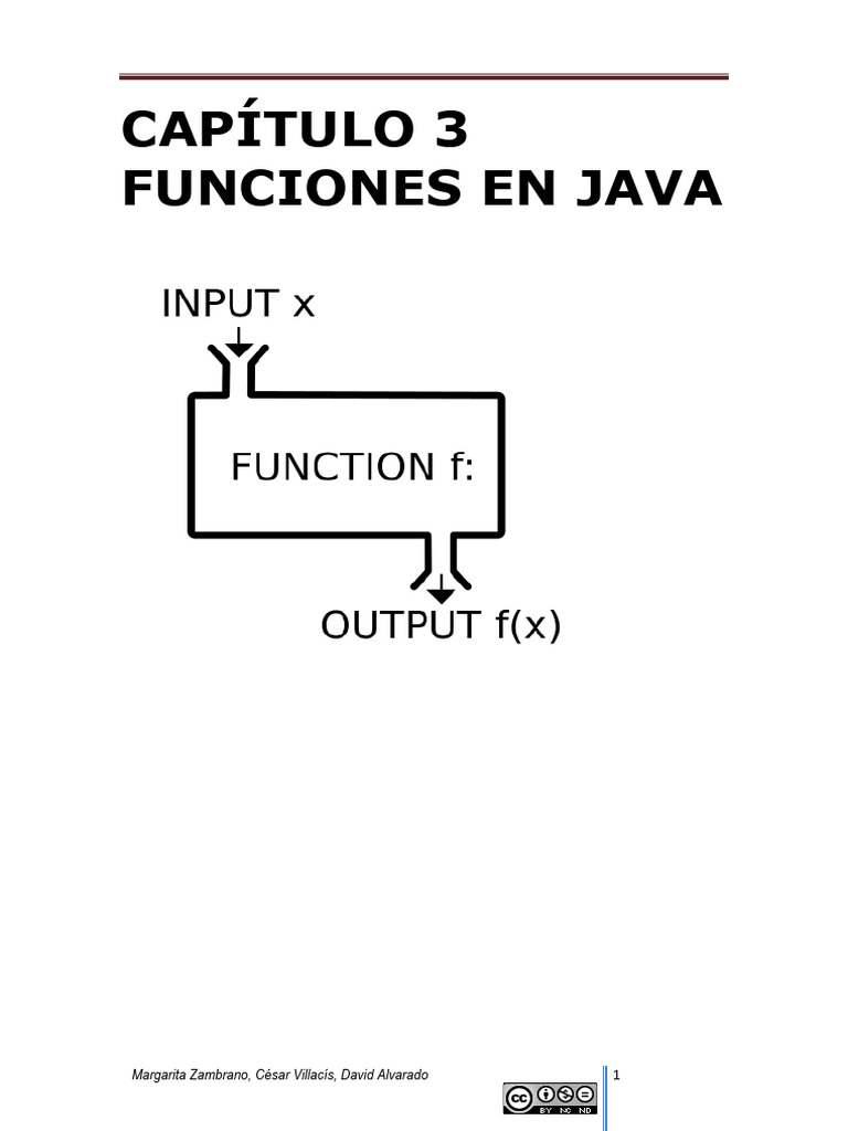 Capitulo 3 Funciones Java | PDF | Programa de computadora | Programación