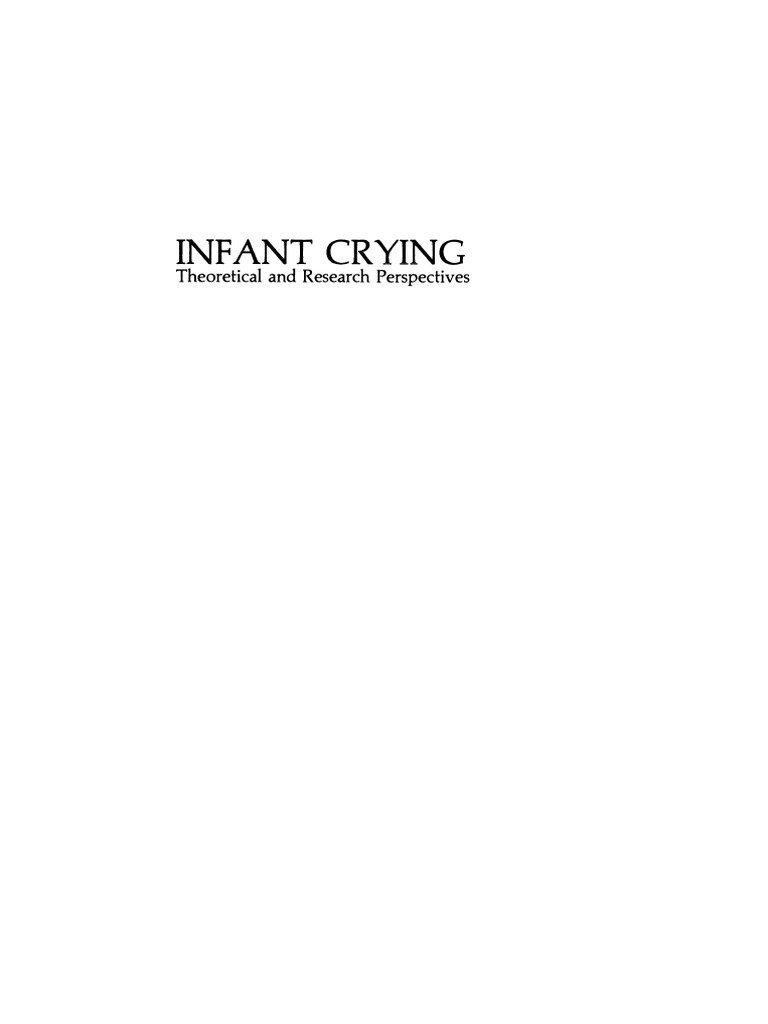 Understanding Infant Crying Dynamics | PDF
