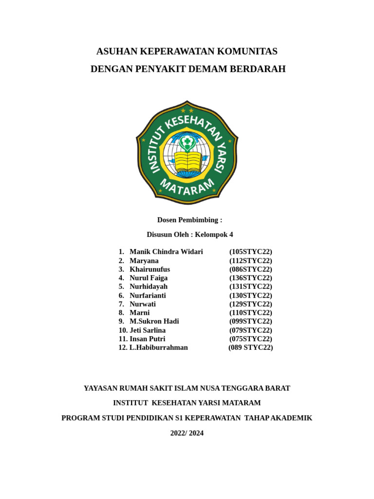 Asuhan Keperawatan Komunitas (Autorecovered) | PDF