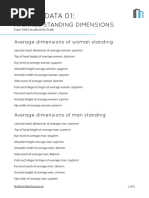 Average Body Dimensions for Men and Women | PDF