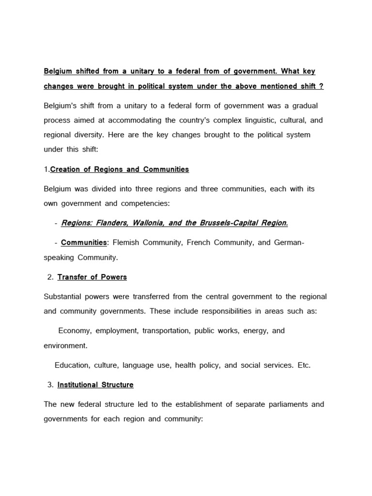 federalism class 10 | PDF | Federalism | Legislature