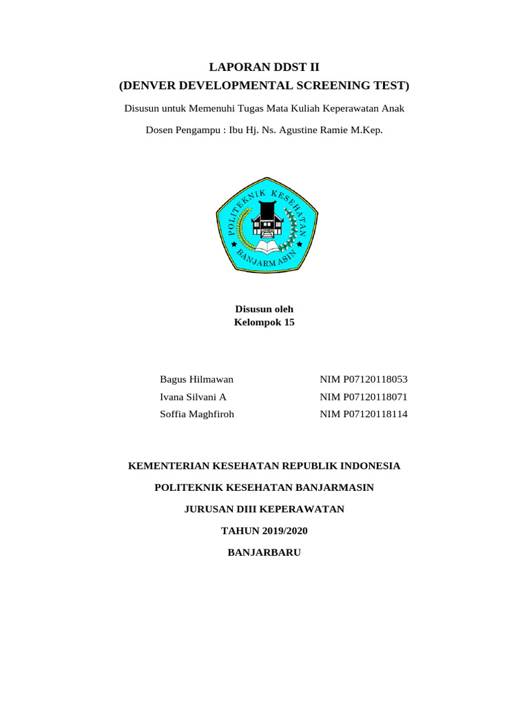 Laporan DDST Ii Kelompok 15 Fix | PDF