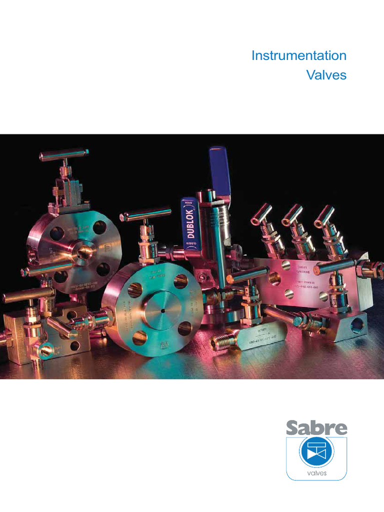 Sabre Instrumentation Valves EBrochure | PDF | Valve | Pipe (Fluid ...