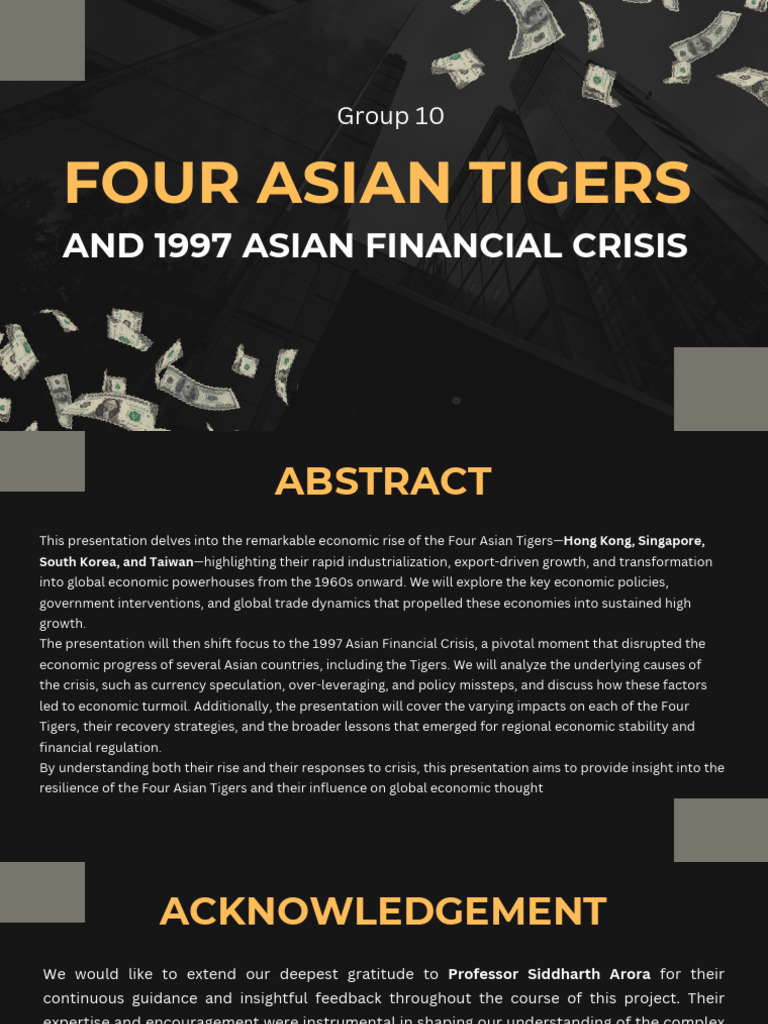 Four Asian Tigers and 1997 Asian Financial Crisis | PDF | 1997 Asian ...