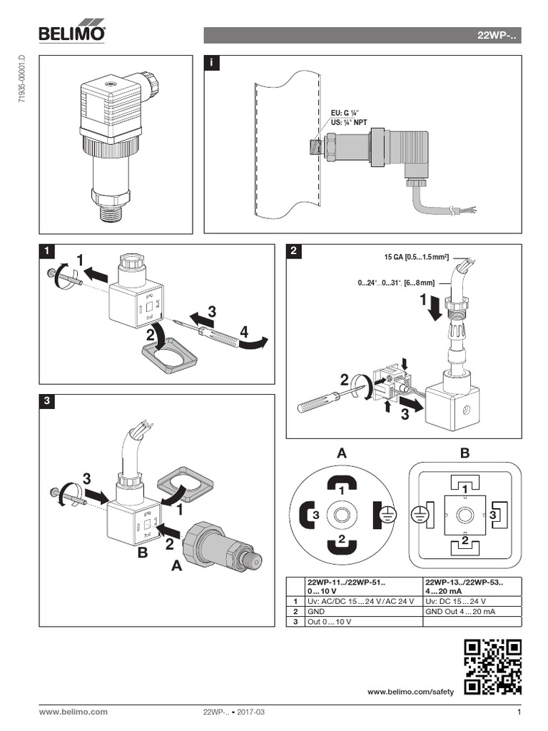Belimo 22WP Installation-Instructions | PDF