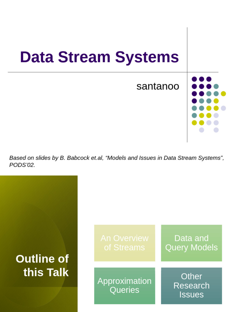 Data Stream Management | PDF | Databases | Computer Engineering