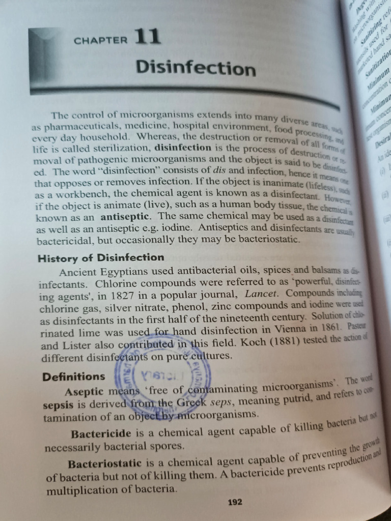 Antiseptic and Disinfection | PDF | Ethanol | Disinfectant