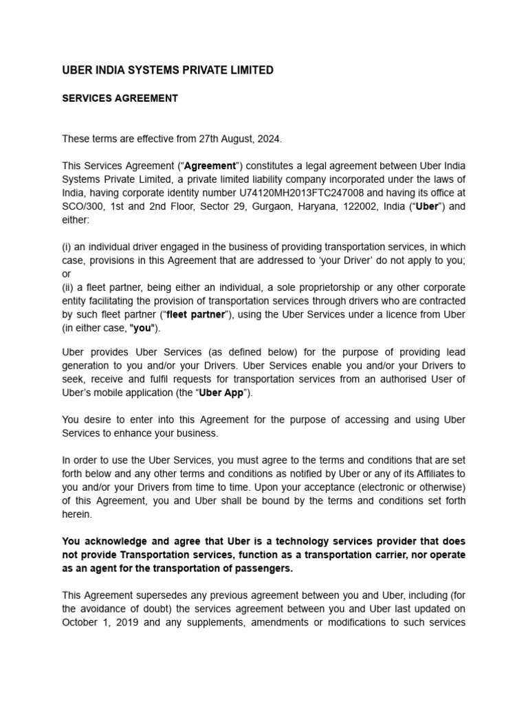 Uber India Systems Private Limited | PDF | Vehicle Insurance | Insurance