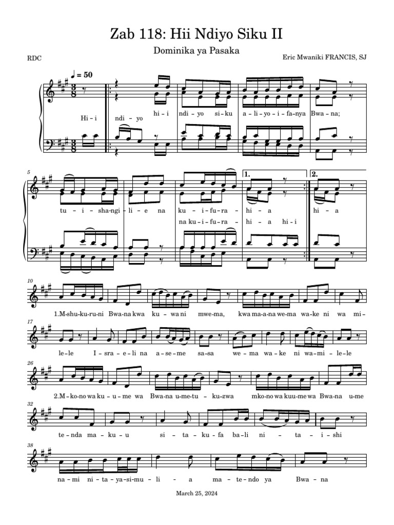 Zab 118 - Hii Ndiyo Siku II | PDF