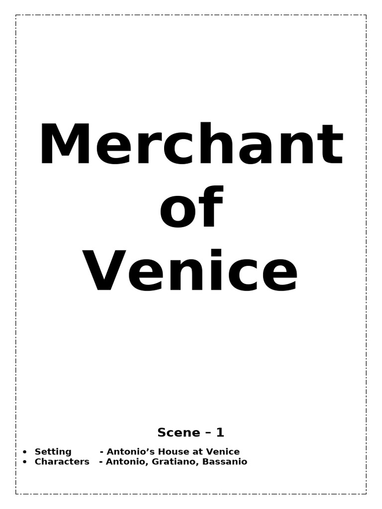 Merchant of Venice | PDF