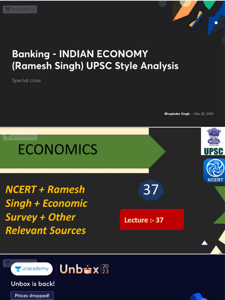 Banking INDIAN ECONOMY Ramesh Singh UPSC Style Analysis No Anno | PDF
