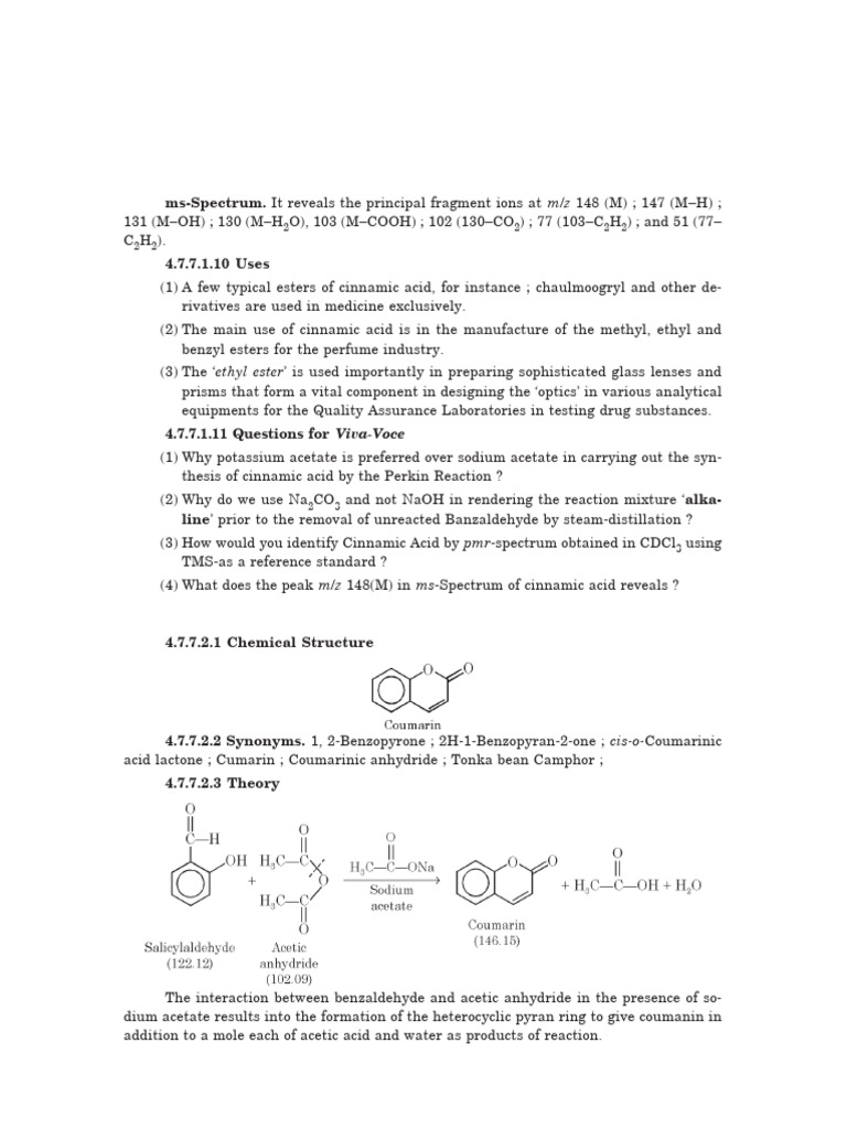 Practicals of Synthesis of Drugs Trang 2 | PDF | Ester | Acetic Acid