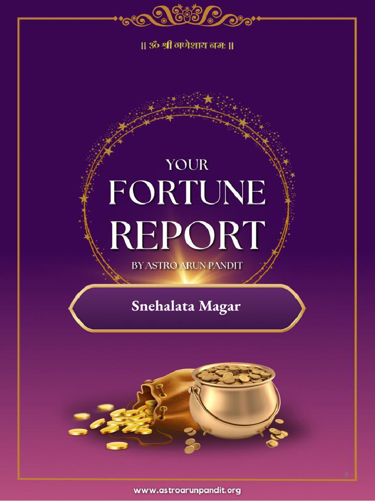 Snehalata Magar's Fortune Report 2 | PDF | Feeling | Thought