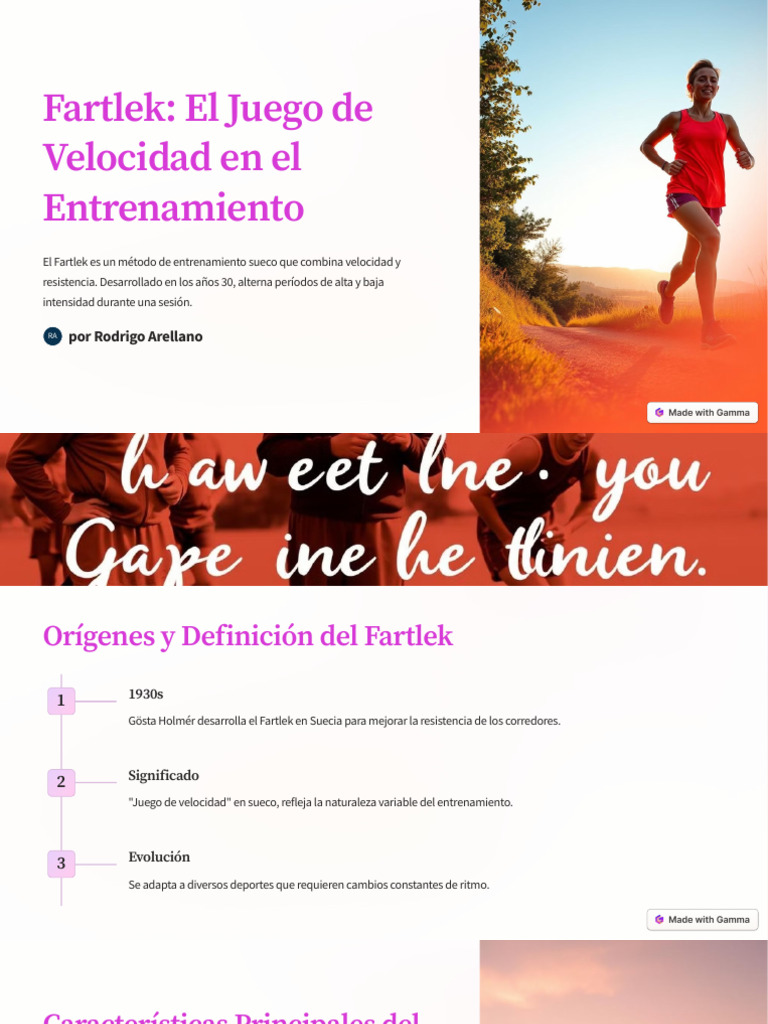 Fartlek El Juego de Velocidad en El Entrenamiento | PDF | Deporte del atletismo