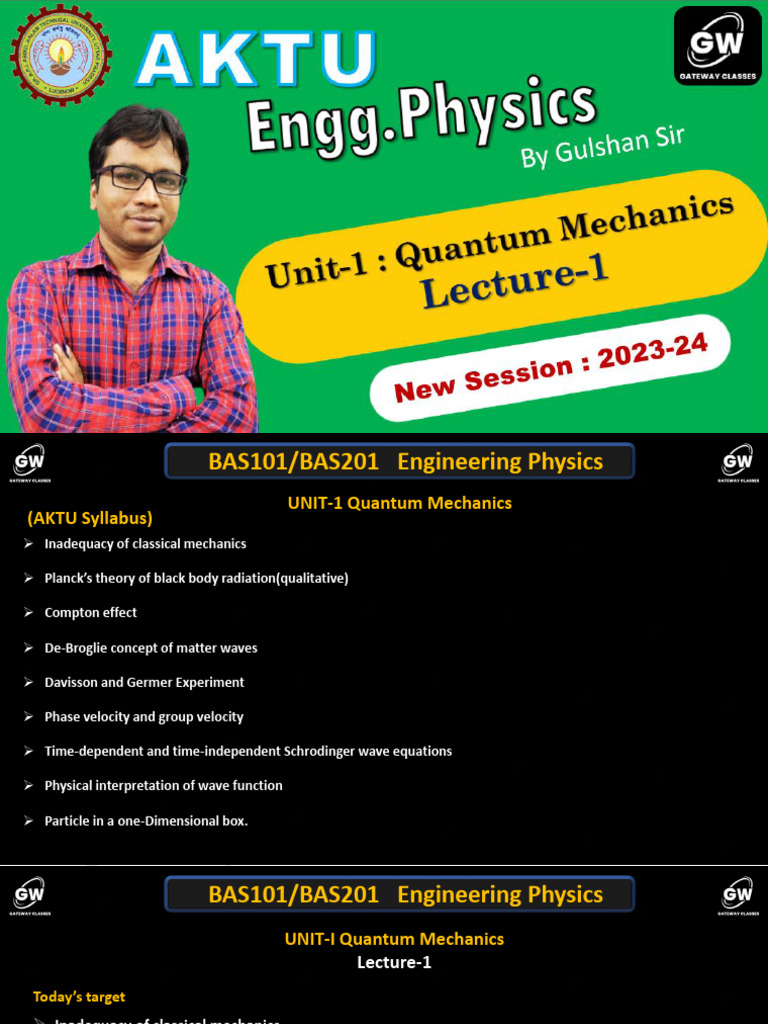 Quantum Mechanics for Engineers | PDF