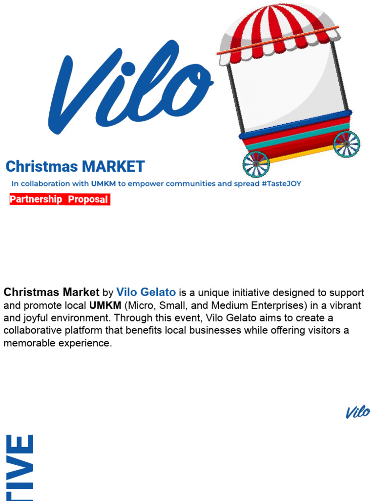 Vilo Gelato Christmas Market Proposal | PDF | Private Sector | Public ...
