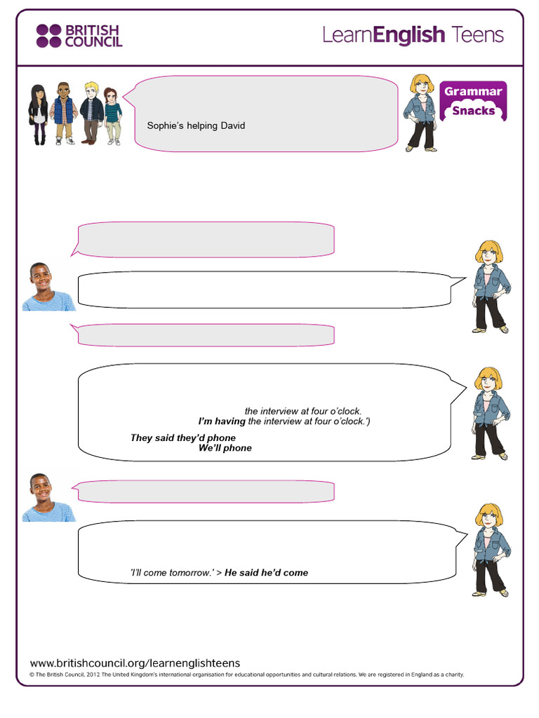 Gs - Reported Speech - Intro and Exercises | PDF | Verb | Grammatical Tense