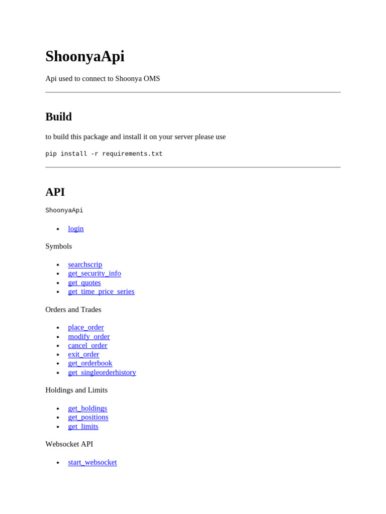 ShoonyaAPI Js | PDF | Derivative (Finance) | Stocks