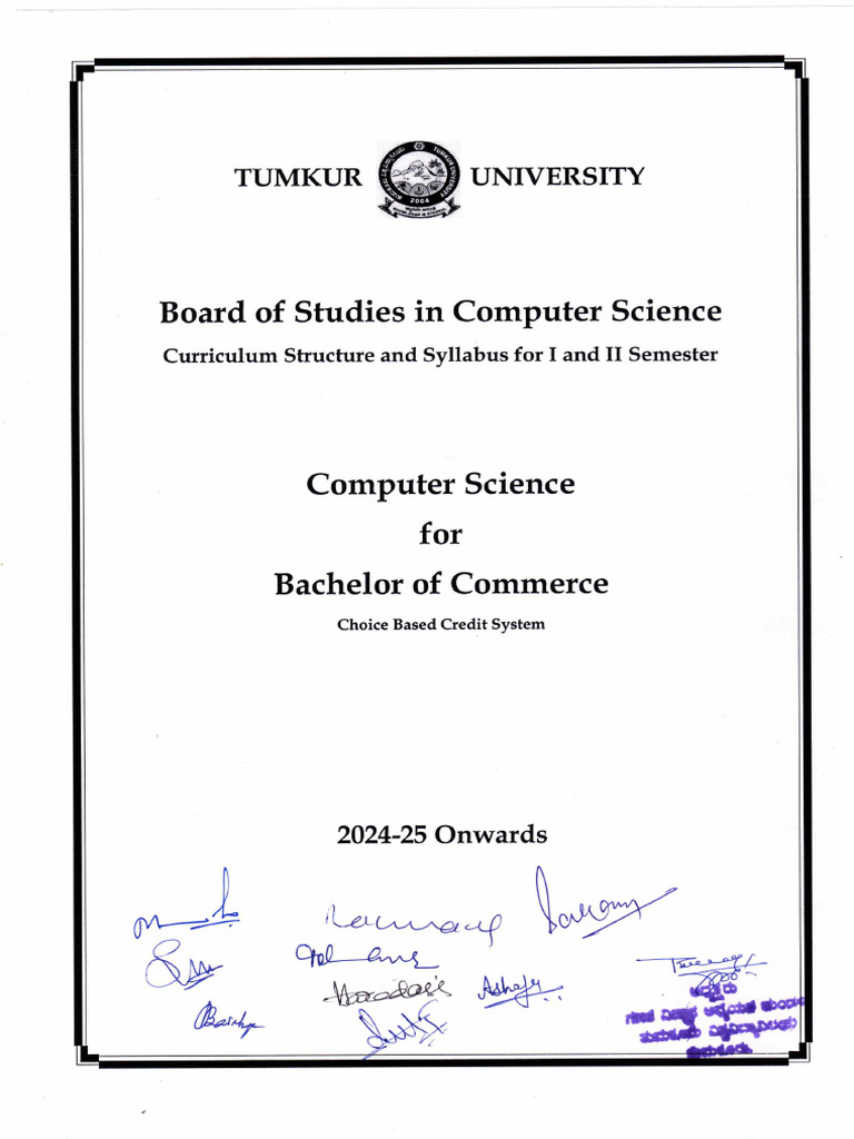 SEP BCOM Computer Science | PDF | Microsoft Excel | Microsoft Word