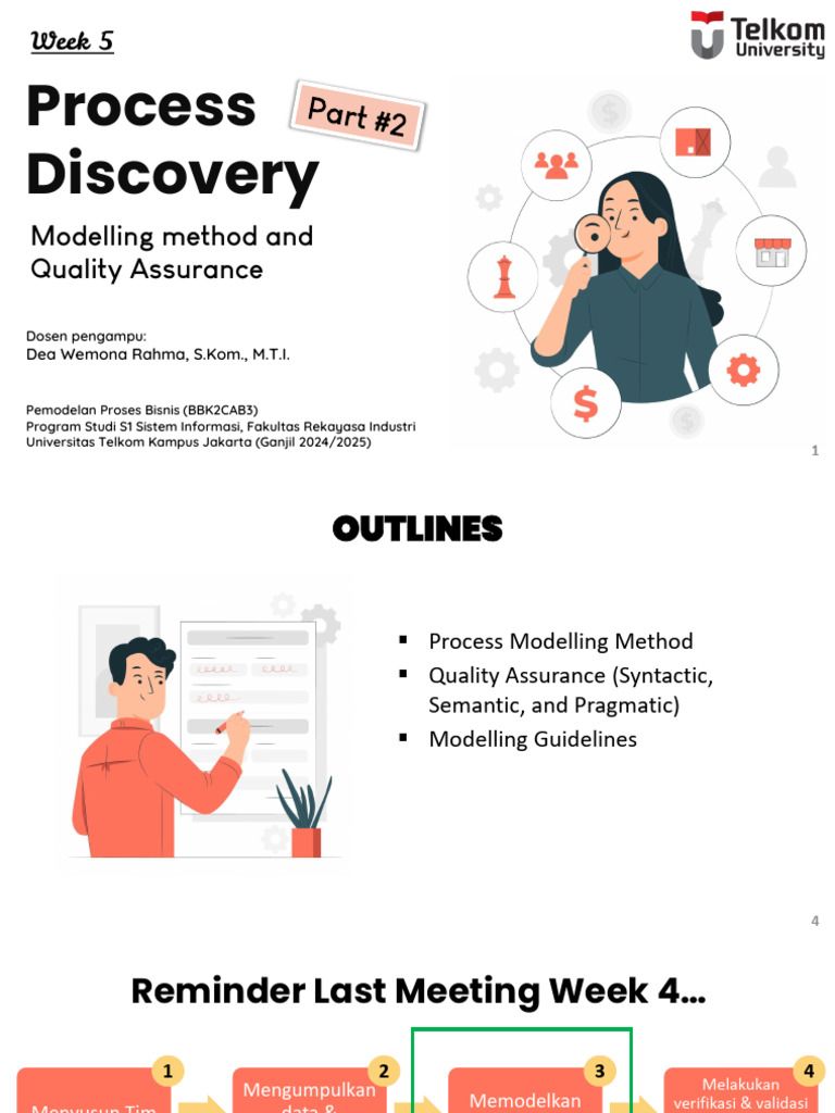 Week 5 - Process Discovery Part #2 (Modelling Method and Guidelines) | PDF