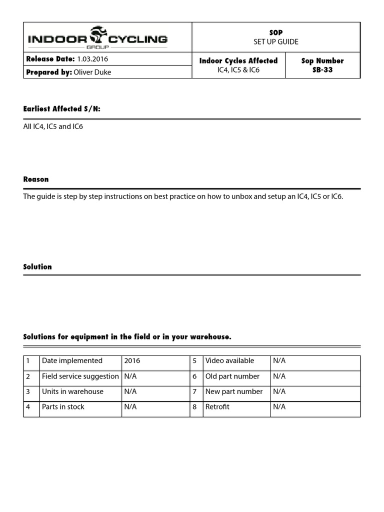Icg Ic4 Ic5 Ic6 Setup Guide Final 20170608 Sb33 | PDF | Screw
