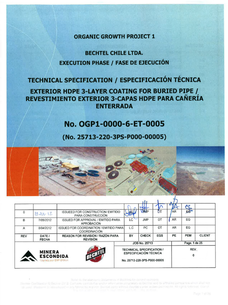 Estándar Bechtel 2012 | PDF | Materiales