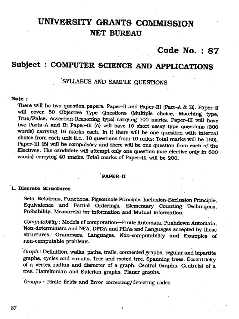 CS-Syllabus | PDF