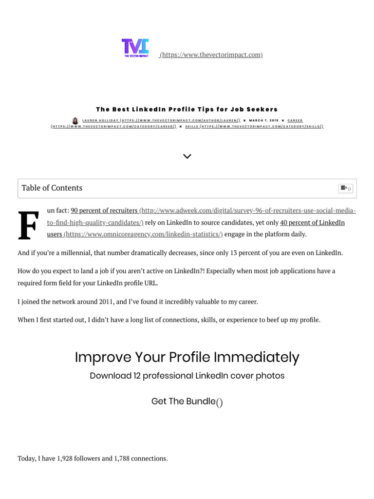 The Ultimate List of LinkedIn Profile Tips for 2019 (With Examples ... The Ultimate List of LinkedIn Profile Tips for 2019 (With Examples ...