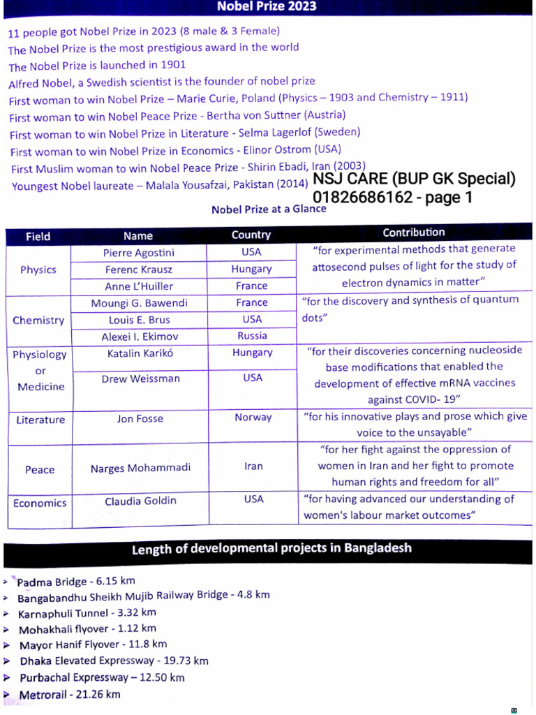 NSJ CARE-English V GK-Part 1 | PDF