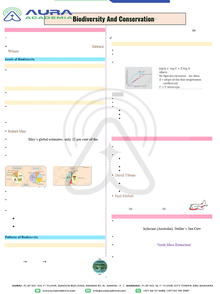Biodiversity and Conservation | PDF | Biodiversity | Conservation Biology