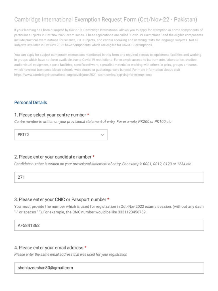 Cambridge Covid-19 Exemption Form | PDF | Information Privacy | Privacy
