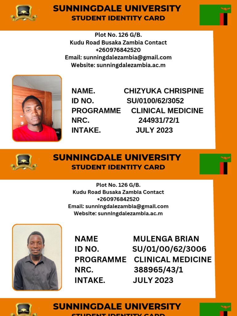 White and Green Geometric Student ID Card PDF | PDF | Government And ...