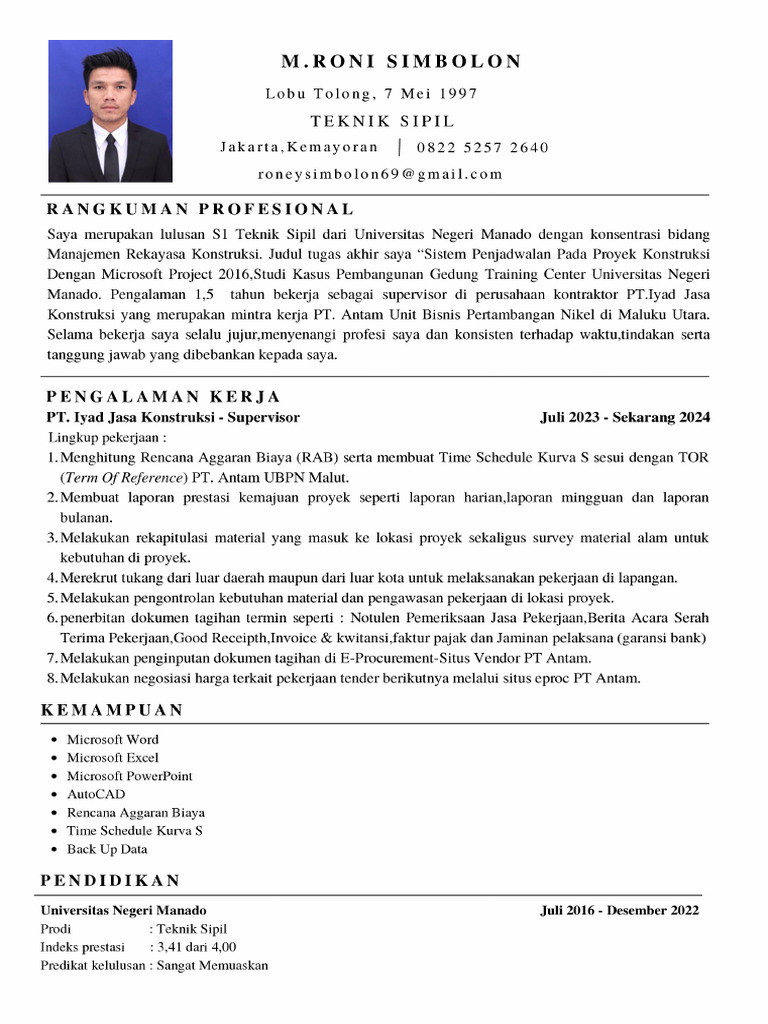 White Gold Resume CV | PDF