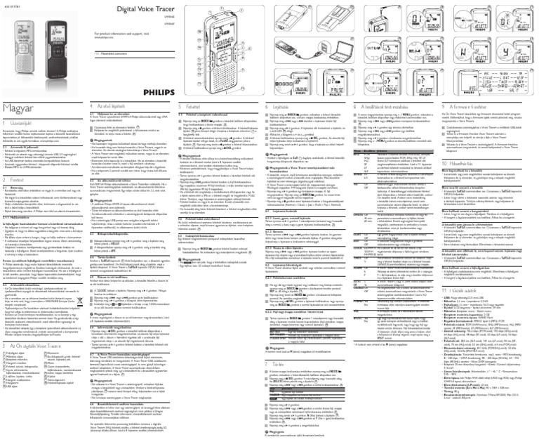 Philips lfh0662 Diktafon | PDF