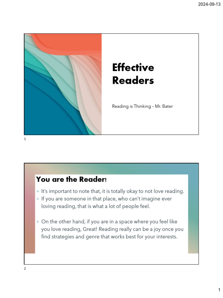 Effective Readers - notesprint | PDF | Reading Comprehension | Human ...