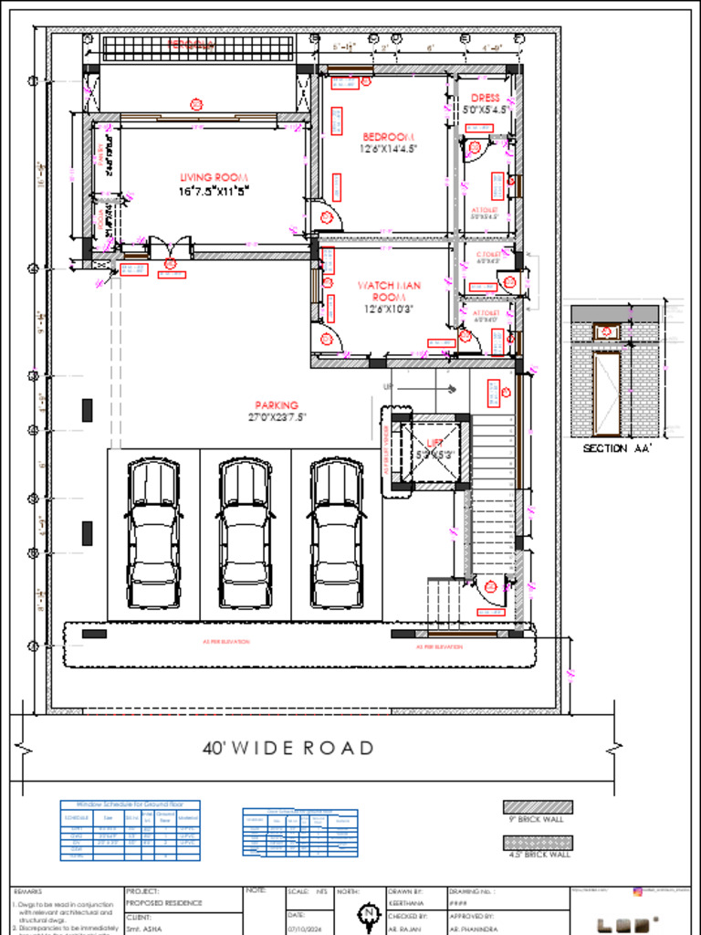 Brick Marking for Proposed Residence | PDF | Autodesk | Computer Aided ...