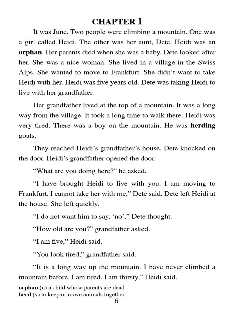 Heidi-reduced | PDF | Heidi | Shepherd