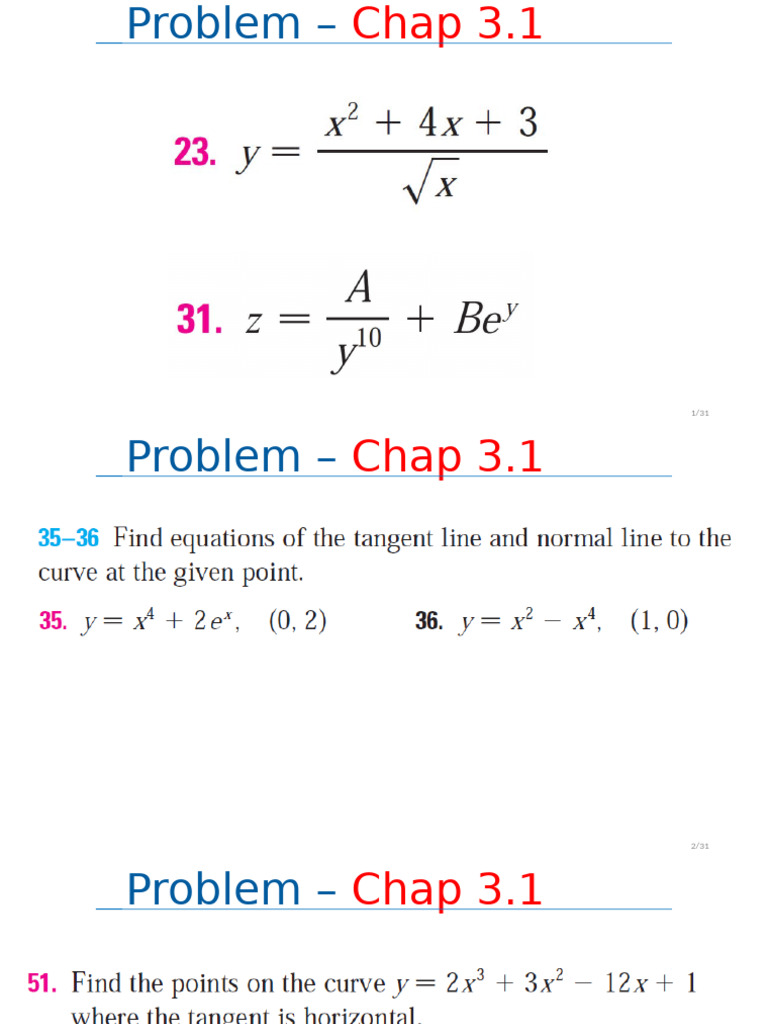 Calculus 1A Differentiation Rules | PDF