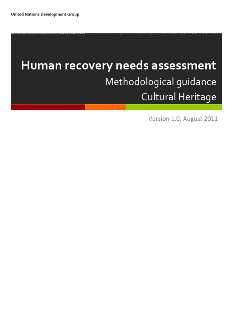 2011 Human Recovery Needs Assessment Guia Metodol ONU | PDF | Valuation ...