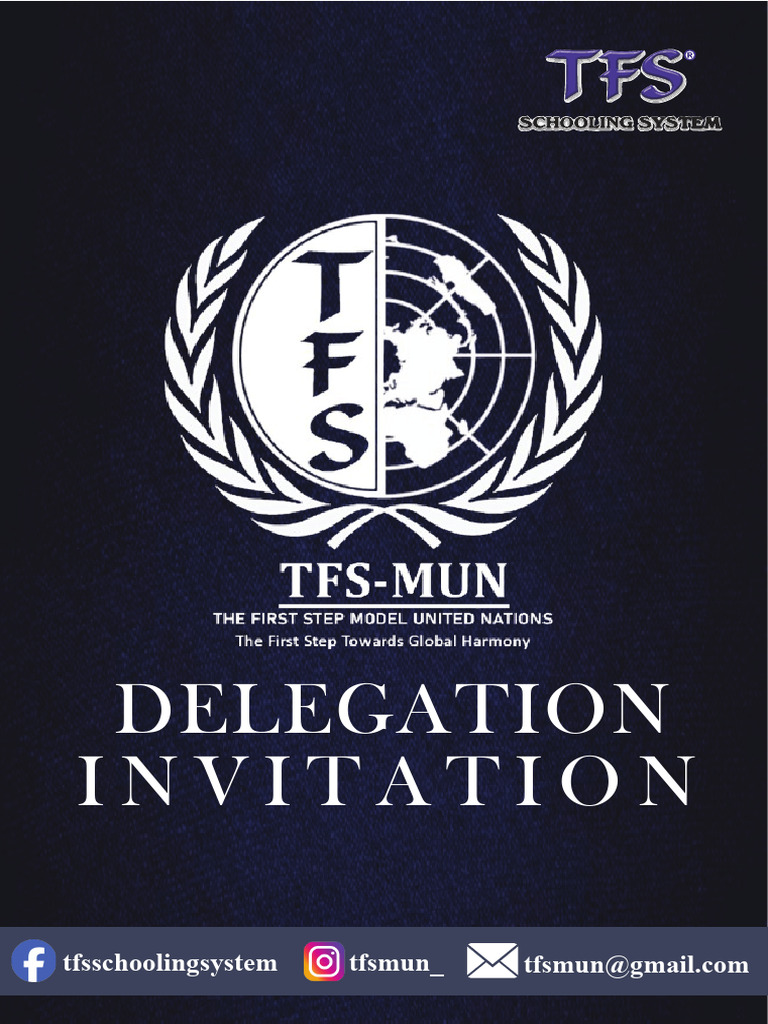 Delegation Invitation TFS-MUN 2025 | PDF | United Nations ...