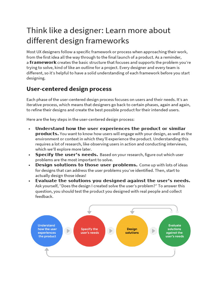 Essential UX Design Frameworks Explained | PDF | Design Thinking | Cognitive Science