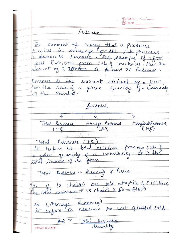 Revenue Notes | PDF