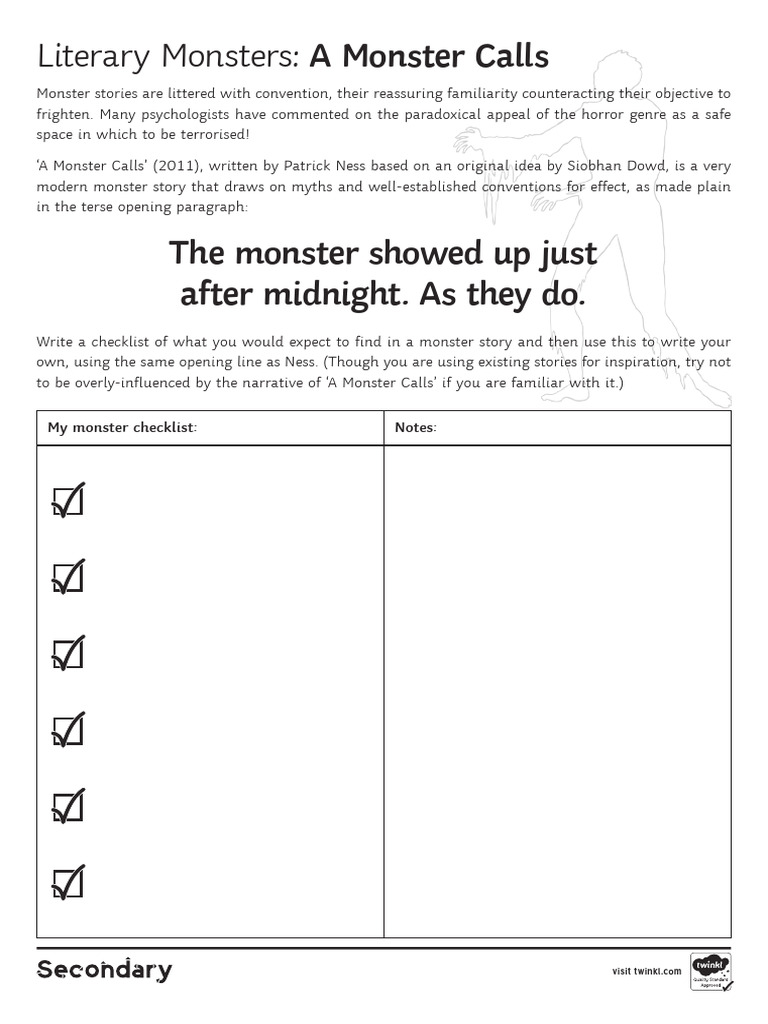 Monster Story Writing Guide | PDF