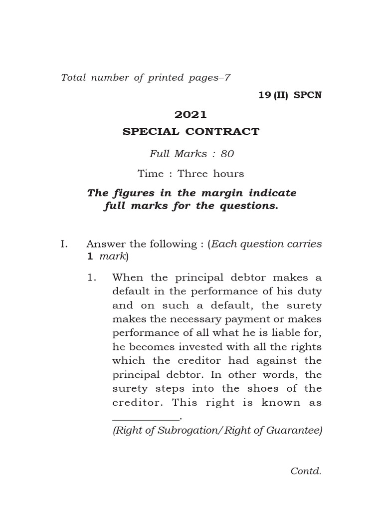 SPECIAL CONTRACT 2.3 E | PDF | Private Law | Business Law