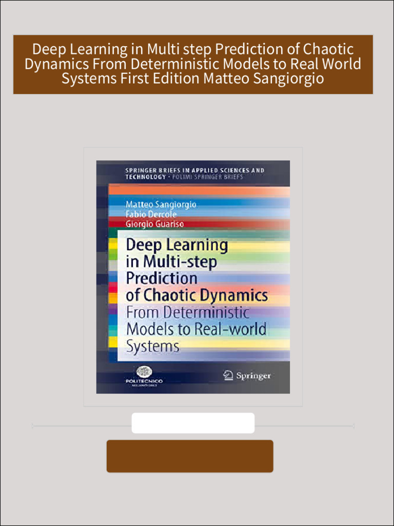 Where Can Buy Deep Learning In Multi Step Prediction Of Chaotic
