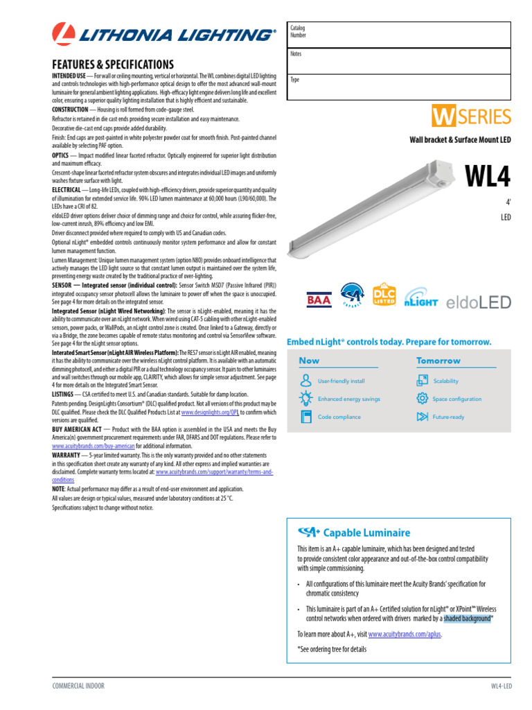 wl4-led | PDF | Light Emitting Diode | Lighting