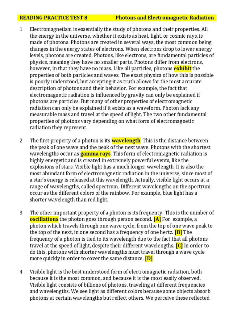 Rpt8-Photons and Electromagnetic Radiation | PDF | Electromagnetic Radiation | Photon