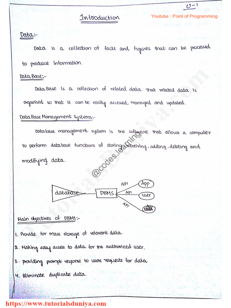 Dbms Notes | PDF