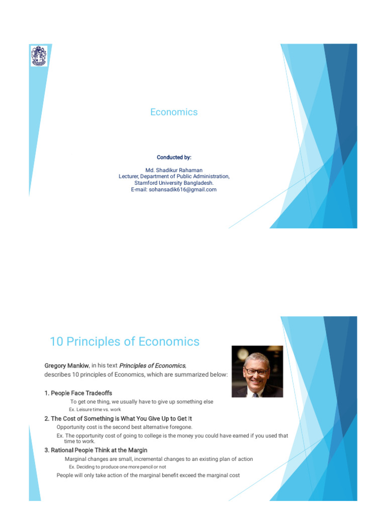 10 Principles 1 Pdf Economics Market Economics
