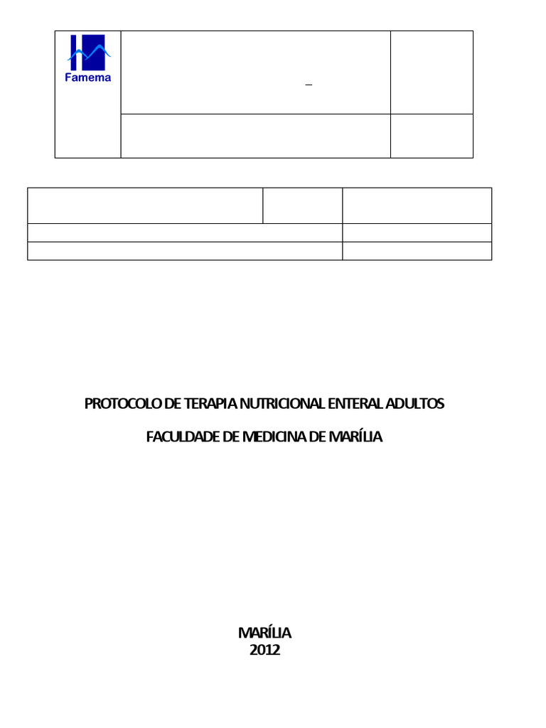 Administração de Fórmulas Enterais Via Sondas Gástricas - Enterais Ou ...